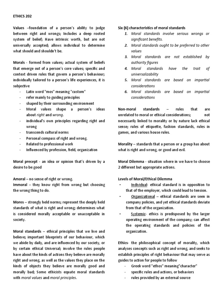 Ethics | PDF | Value (Ethics) | Morality