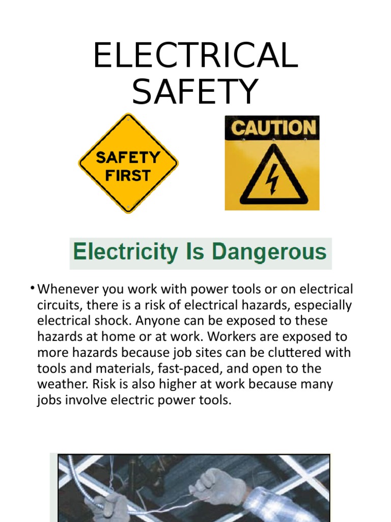 Electrical Safety | Download Free PDF | Personal Protective Equipment ...