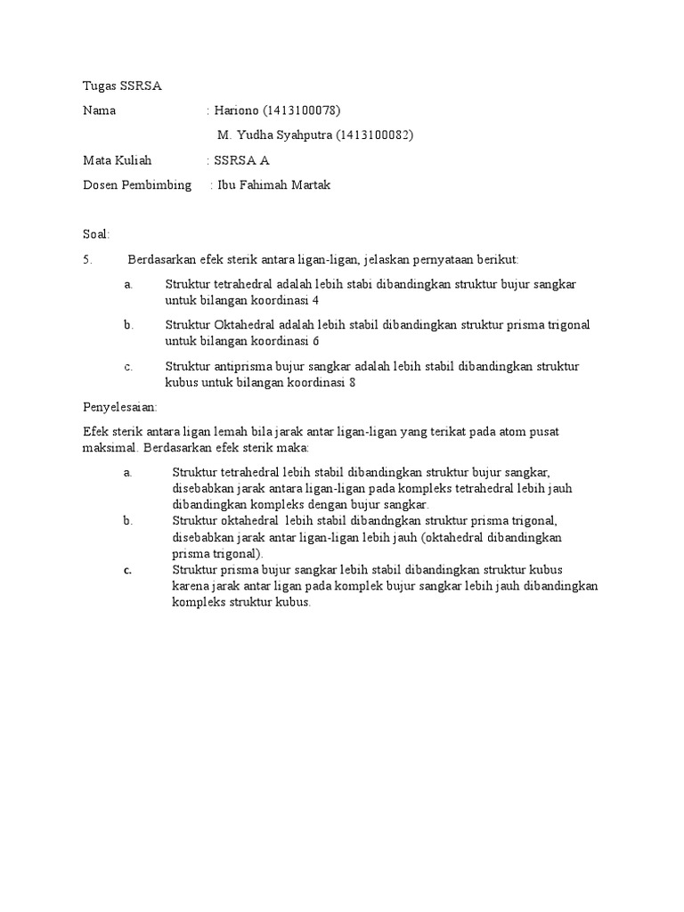 Tugas SSRSA A Hariono Dan Muhammad Yudha Syahputra | PDF