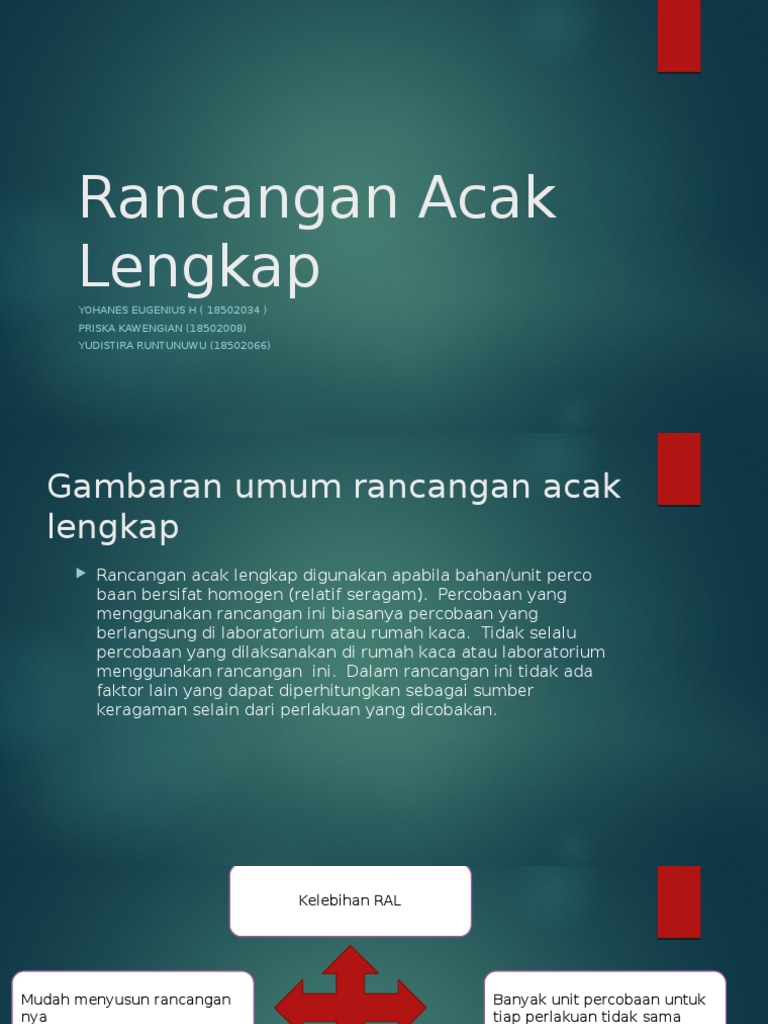 Panduan Rancangan Acak Lengkap (RAL) | PDF