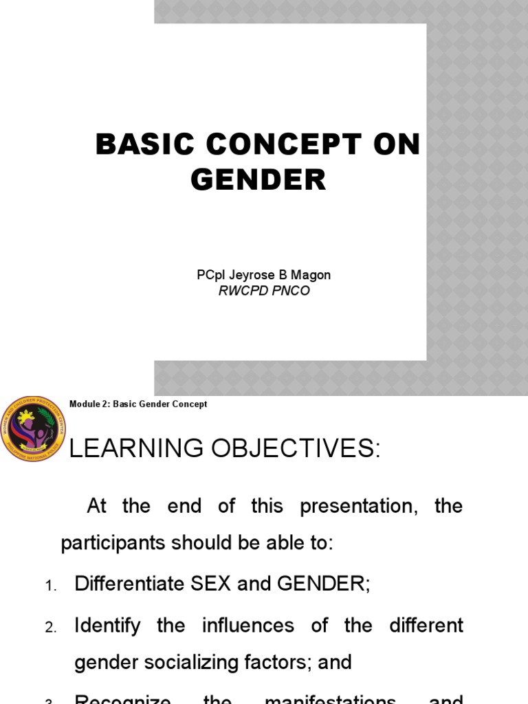 Basic Gender Concepts | PDF | Gender | Gender Studies