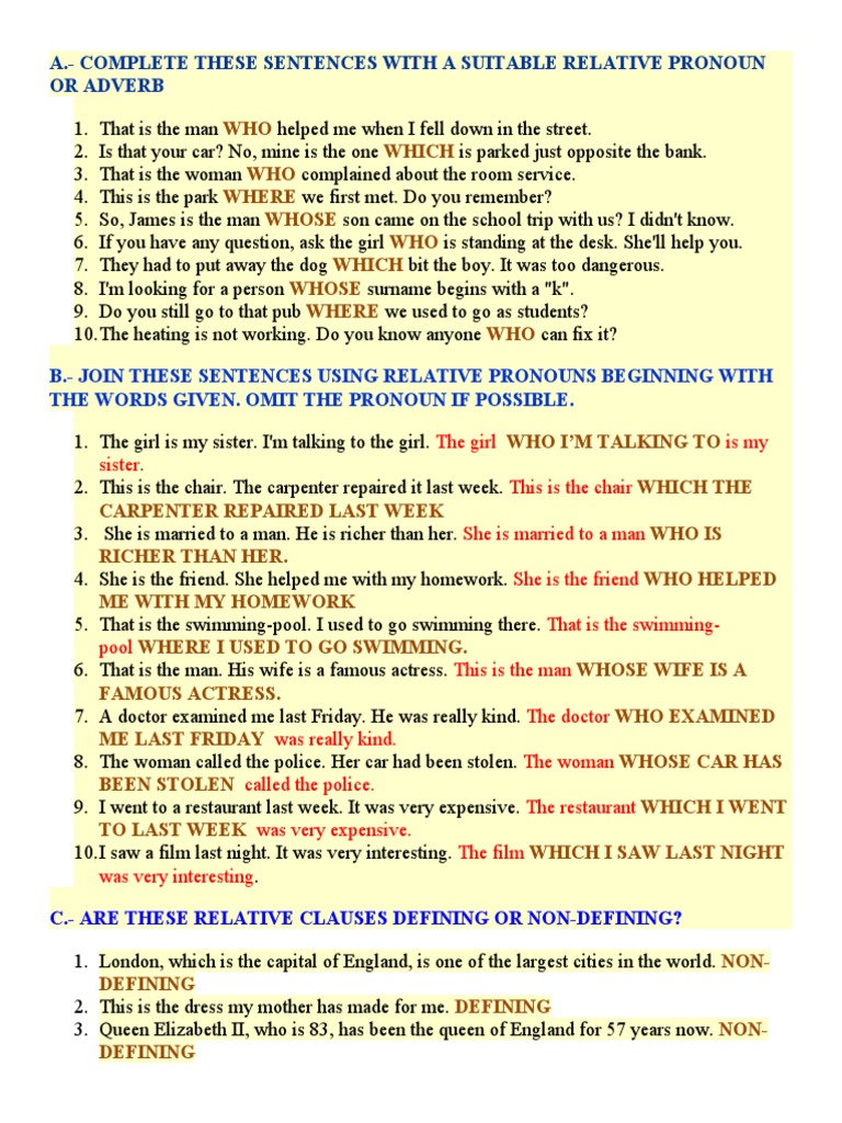 Relative Clauses | PDF