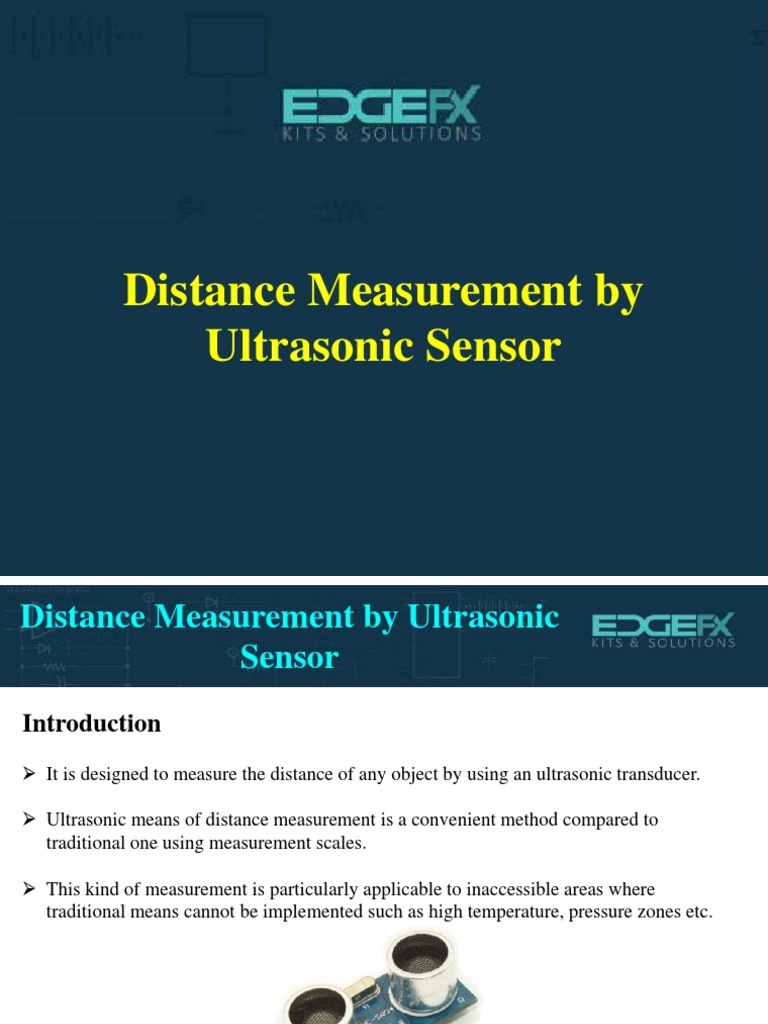 Ultrasonic Distance Measurement System | PDF | Ultrasound | Electrical ...