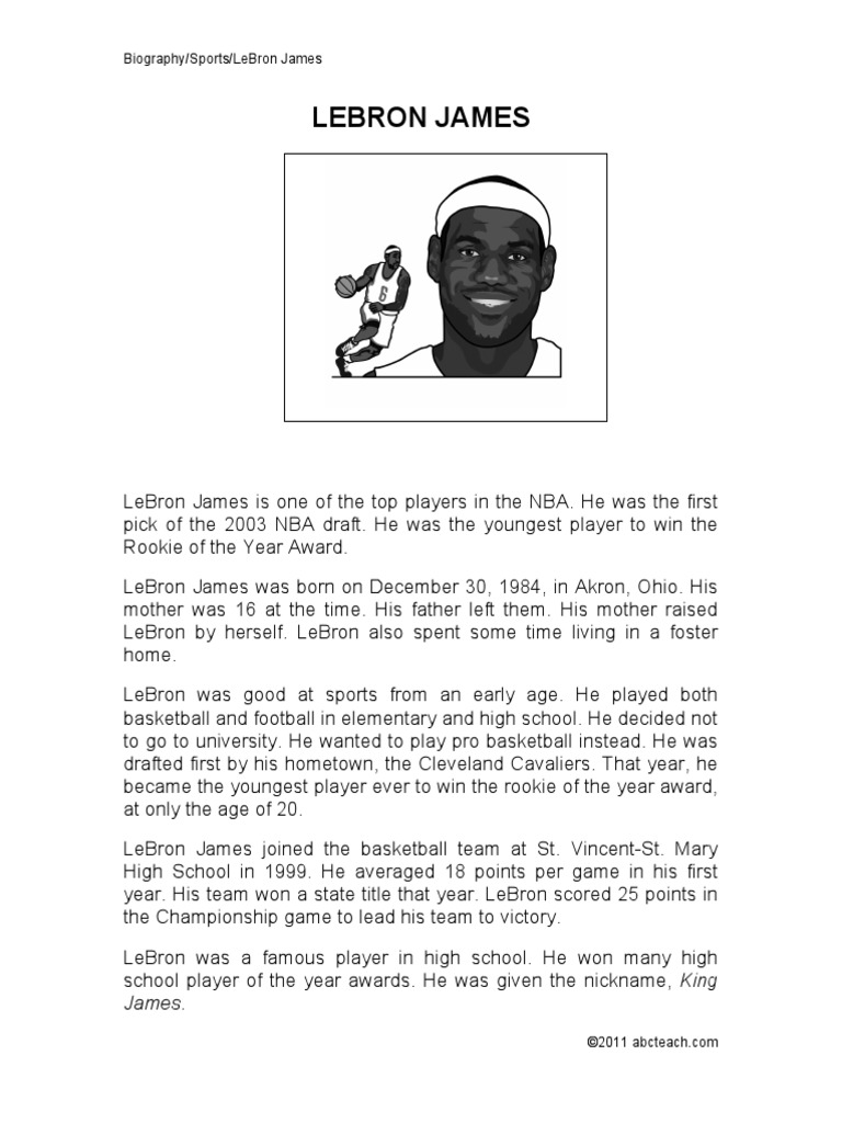 Lebron James Edit PDF | PDF | Le Bron James | Cleveland Cavaliers