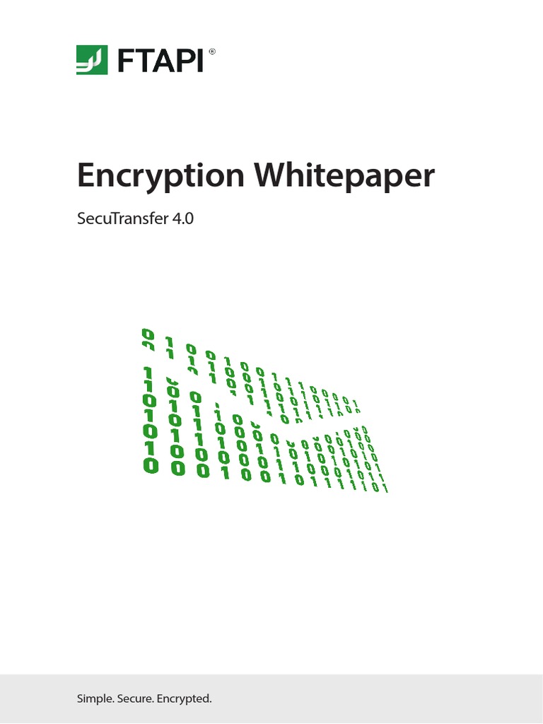 FTAPI Encryption Whitepaper SecuTransfer4.0 EN 10072017 | PDF | Key (Cryptography) | Cryptography
