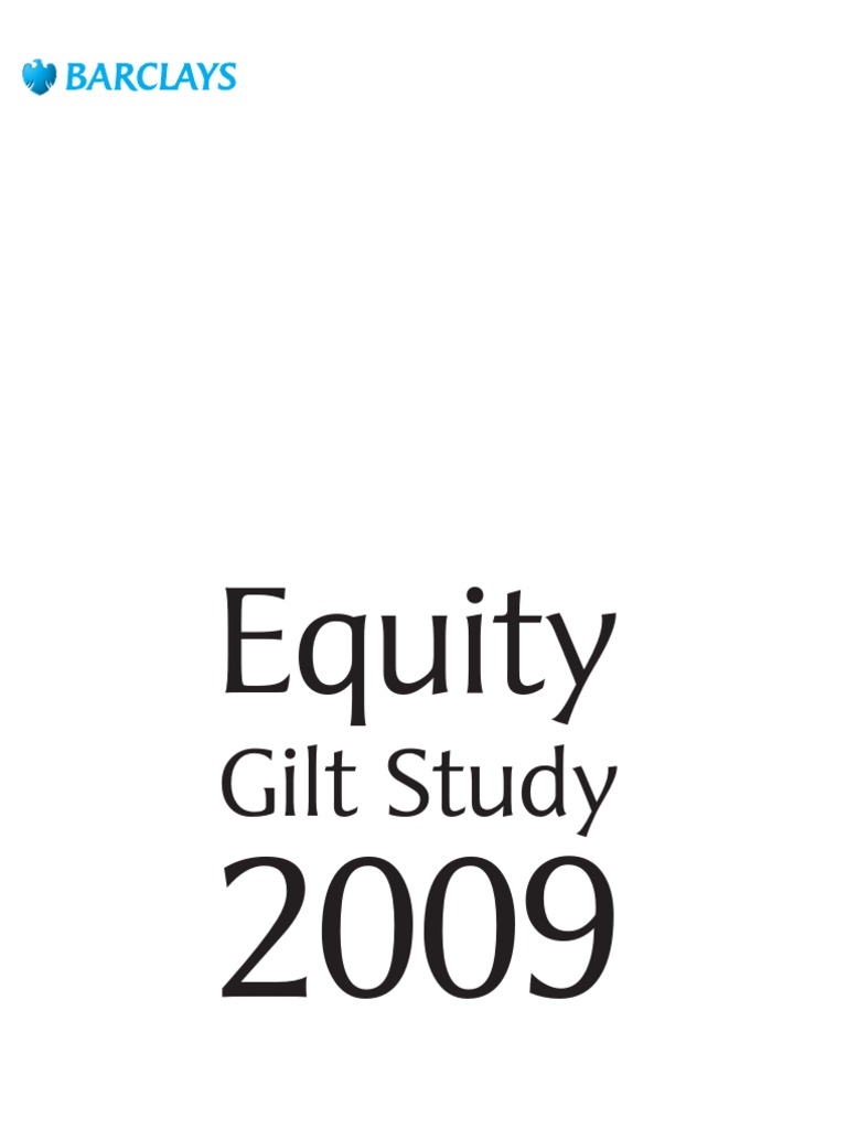 2009 Equity Gilt Study | PDF | Asset Allocation | Stocks