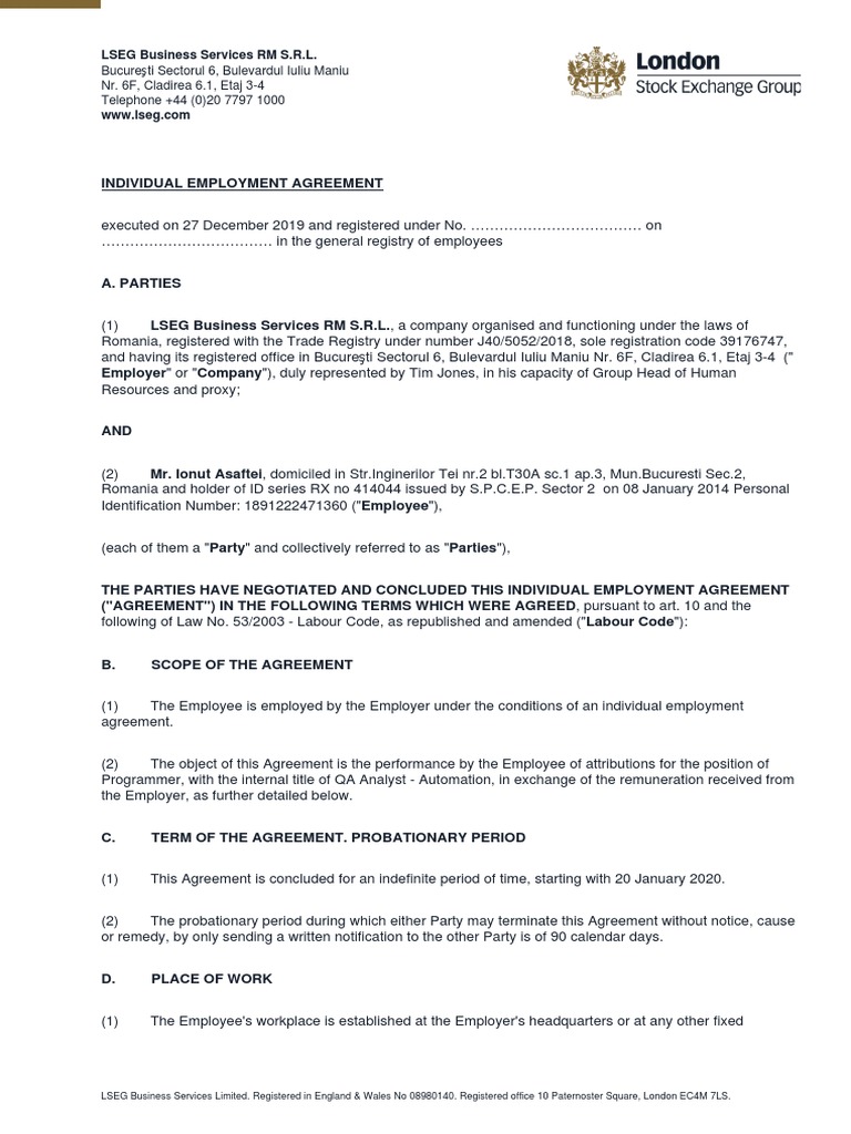 Offer Letter PDF | Download Free PDF | Employment | Salary