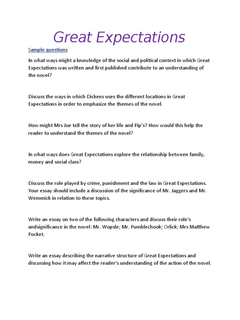 Great Expectations | PDF | Great Expectations | Estella (Great ...