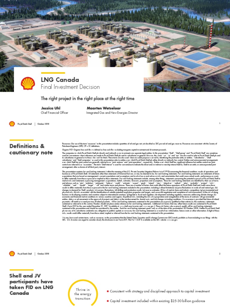 Shell Canada | PDF | Liquefied Natural Gas | Royal Dutch Shell