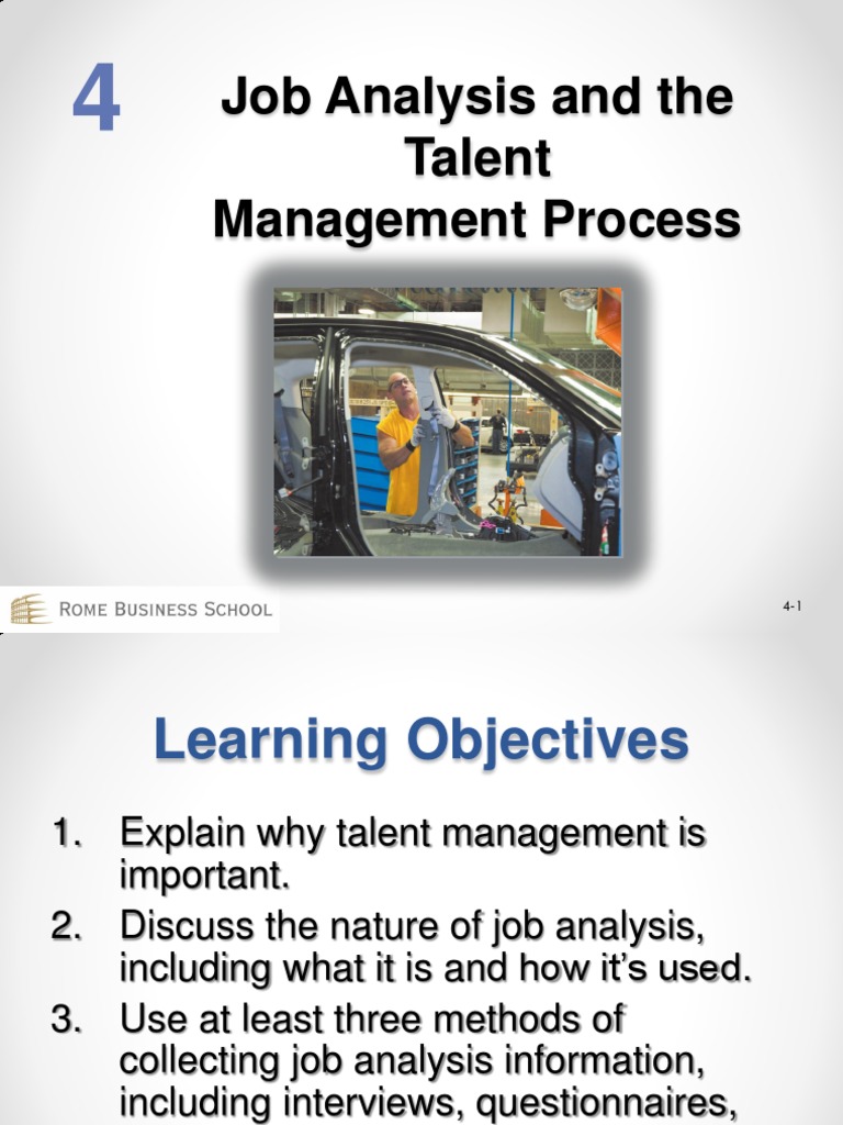Module 4 Job Analysis and The Talent Management Process PDF | PDF ...