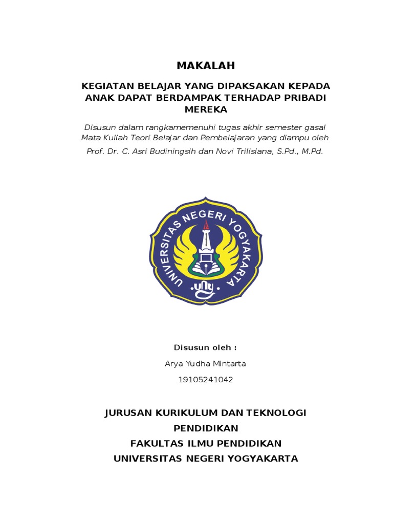 MAKALAH Teori Belajar Dan Pembelajaran | PDF