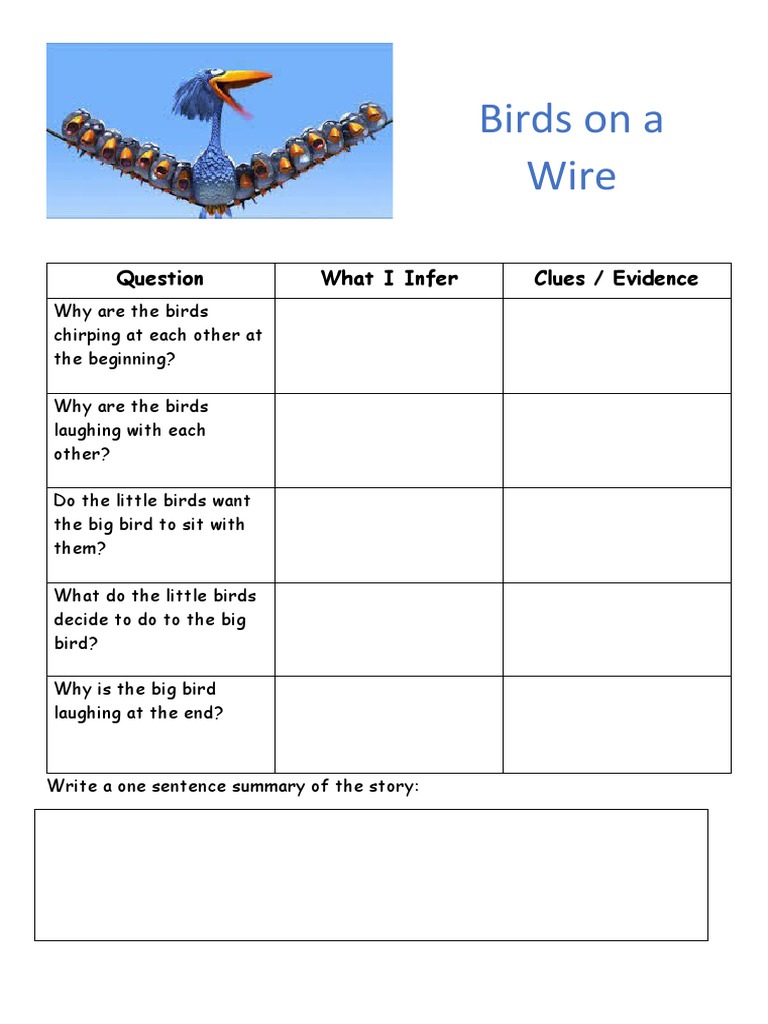 Inferencing Birds On A Wire | PDF