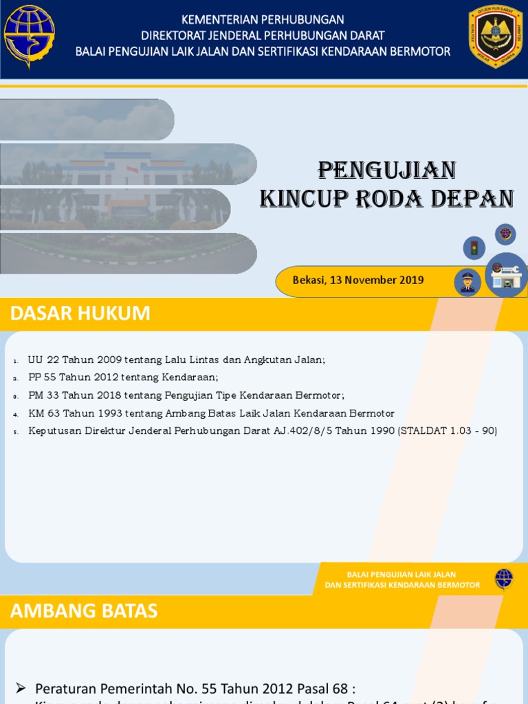 Pengujian Kincup Roda Depan-1 | PDF