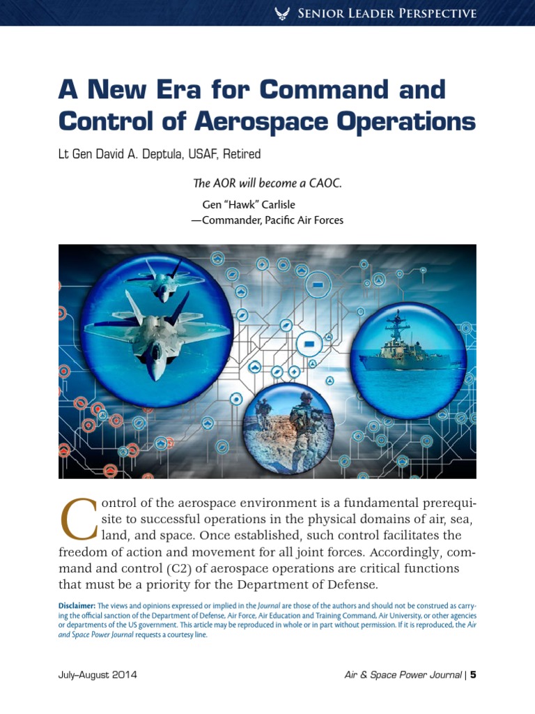 A New Era For Command and Control of Aerospace Operations - Deptula ...