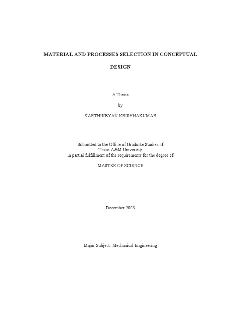 Material Selection & Design | PDF | Engineering Design Process | Design