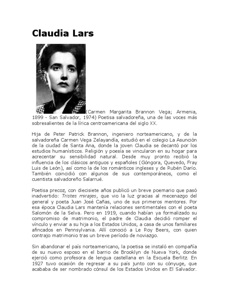 Claudia Lars | PDF | Poesía