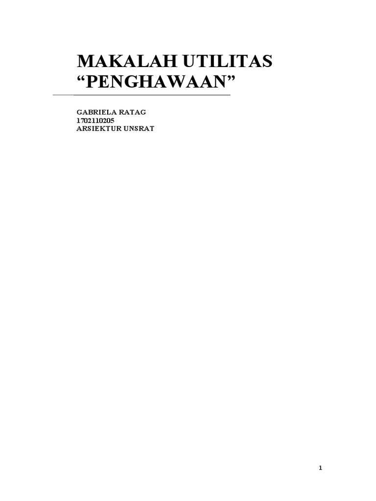PENGHAWAAN | PDF
