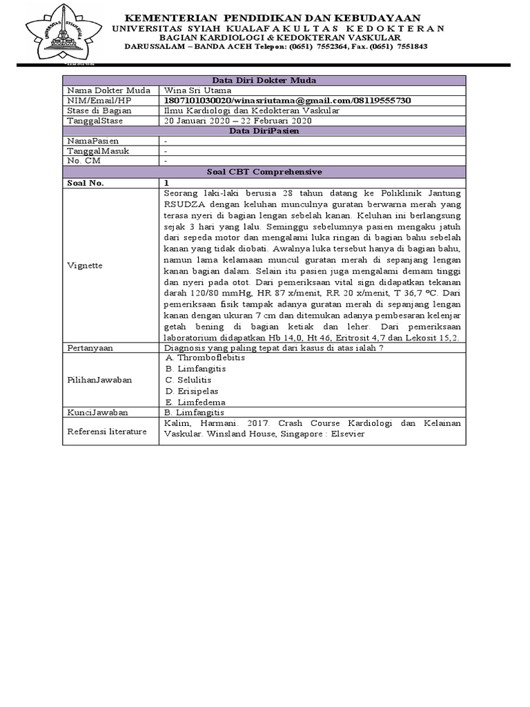 Vignette Limfangitis | PDF | Pengembangan Diri | Kesehatan Holistik