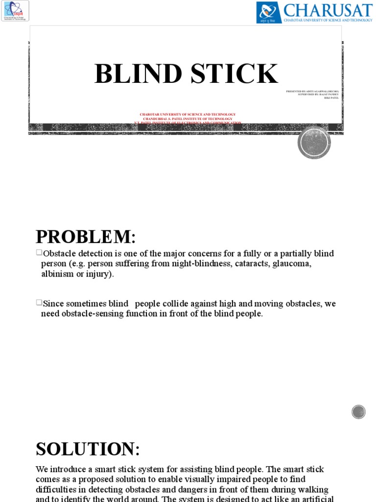 Blind Stick | PDF | Visual Impairment | Ultrasound