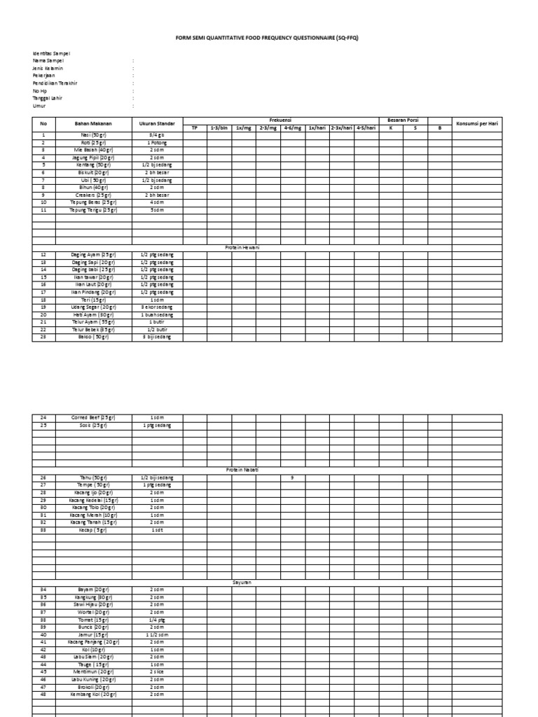 06 Form SO FFQ D3 2018 | PDF