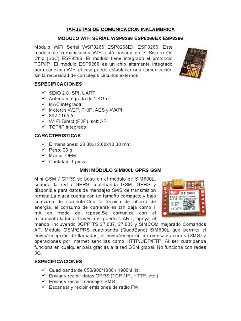 Tarjetas de Comunicación Inalámbrica | PDF | Decibel | Ingeniería en ...