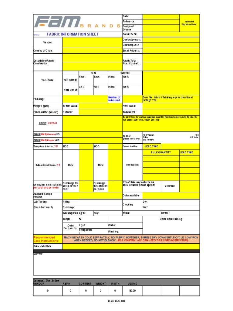 FIS. Format | PDF | Yarn | Textiles