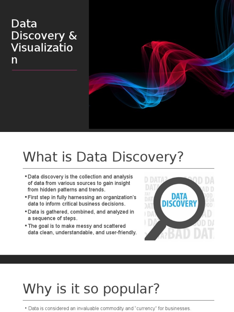 Data Discovery & Visualization - New | PDF | Infographics | Data Analysis