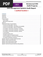 Sample OFI Report Form | PDF | Audit | Internal Audit