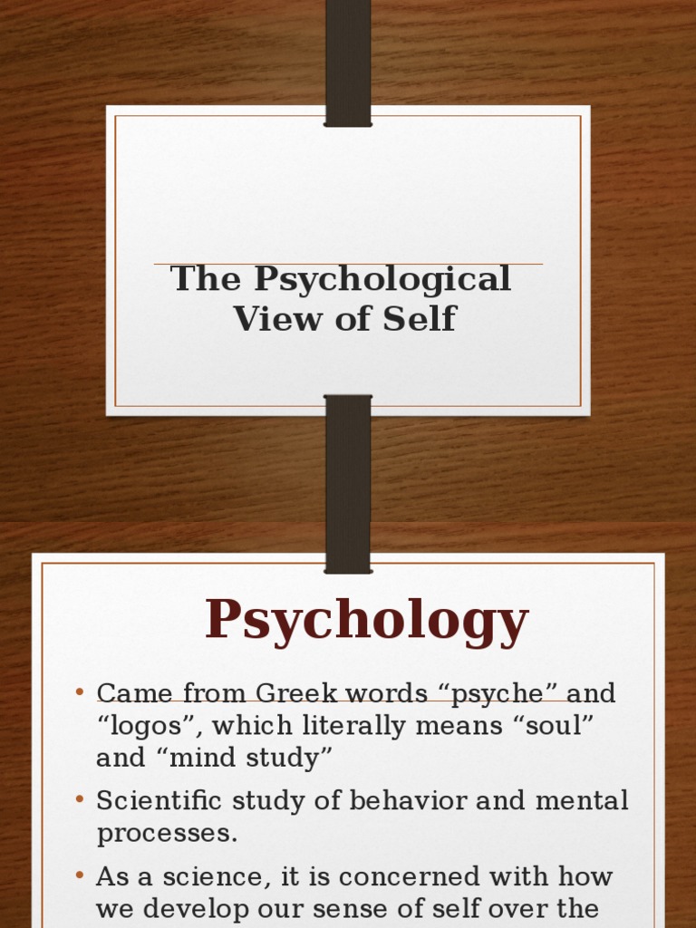 UTSN01G 2 - Psychological Perspective of Self | PDF | Id | Self