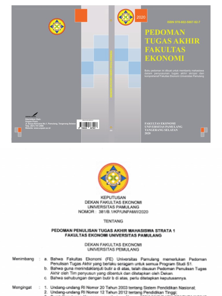 Pedoman Tugas Akhir FE Final | PDF