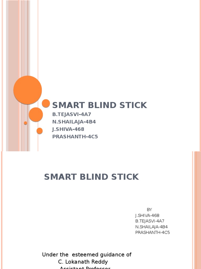 Smart Blind Stick Helps Visually Impaired Navigate Safely | PDF ...