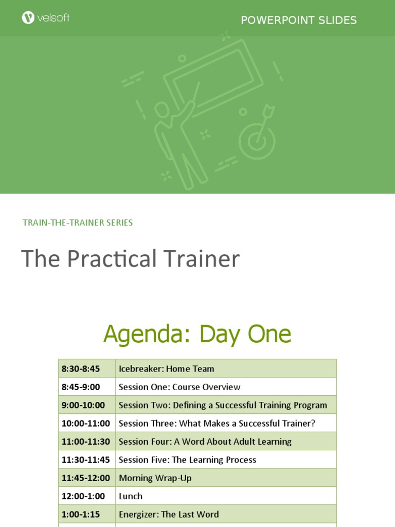 s2805 - The Practical Trainer - PowerPoint Slides | PDF | Extraversion ...