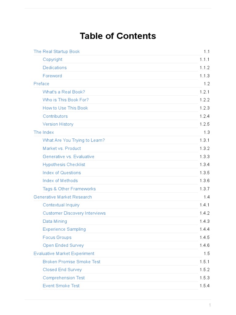 The Real Startup Book PDF | PDF | Hypothesis | Innovation