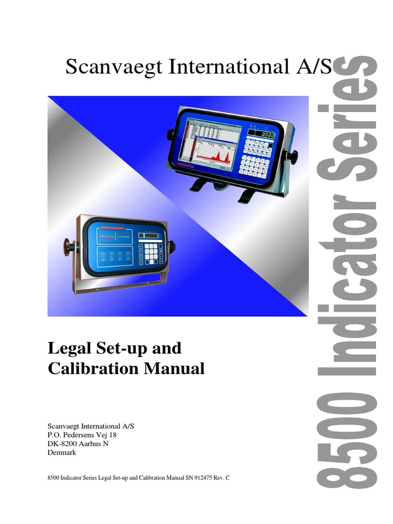 Legal Setup and Calibration Manual | PDF | Calibration | Weight