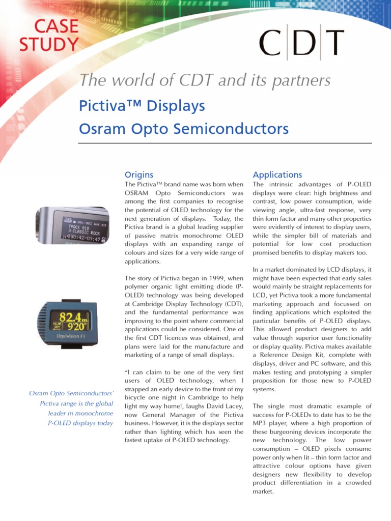Osram Case Study | PDF | Oled | Electronic Engineering