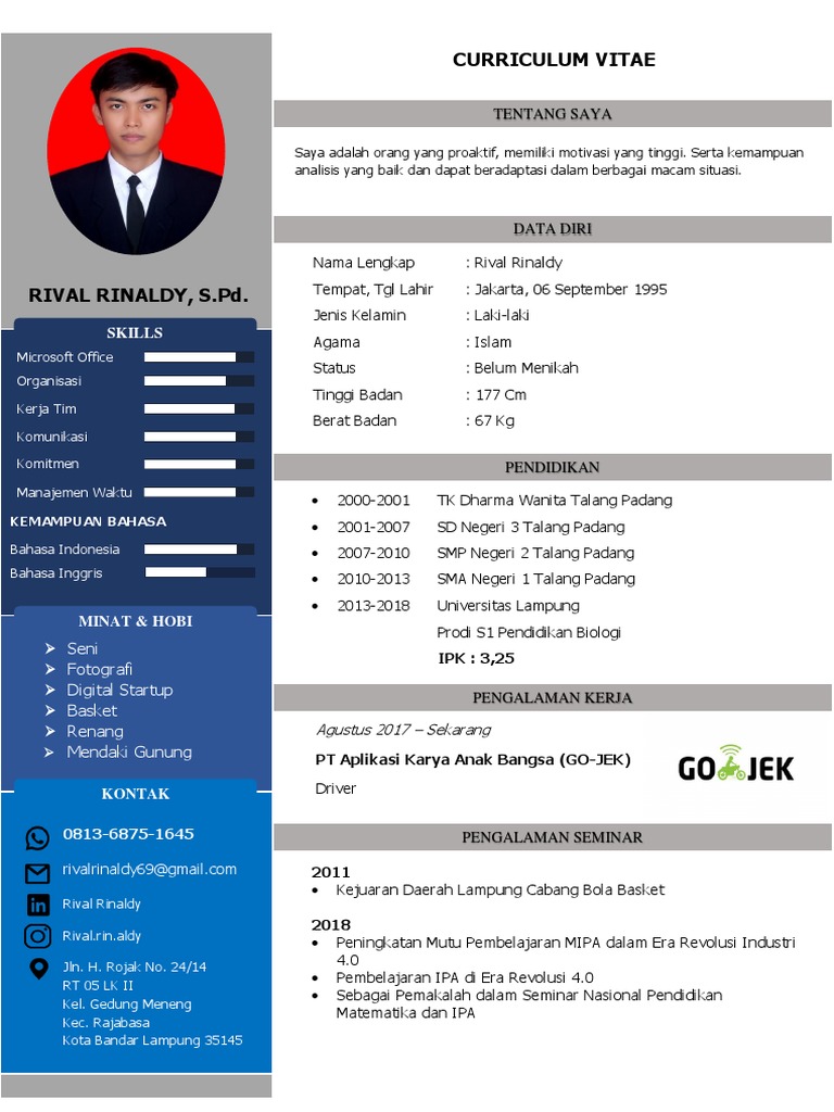 CV Rival Rinaldy 14-2 | PDF