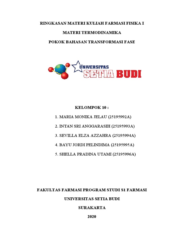 Farfis Transformasi Fase. I | PDF