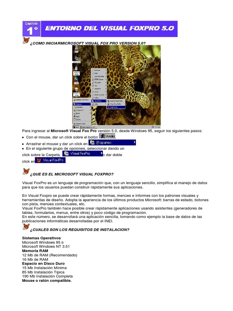 Manual Visual Foxpro | Descargar gratis PDF | Archivo de computadora ...