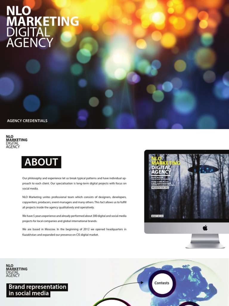 NLO Agency Credentials Eng PDF | PDF | Social Media | Popular Culture & Media Studies
