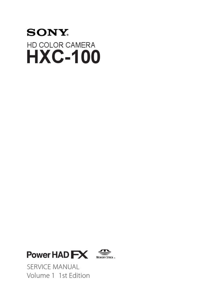 HXC-100 Service Manual PDF | PDF