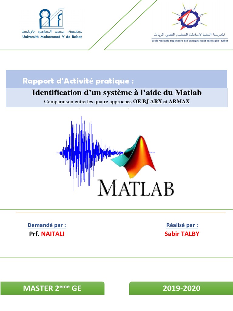 Identification de systèmes avec Matlab | PDF | Transformation de ...