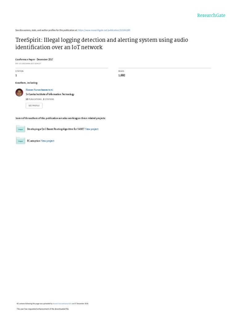 TreeSpirit Illegal Logging Detection and Alerting System Using Audio Identification Neural ...