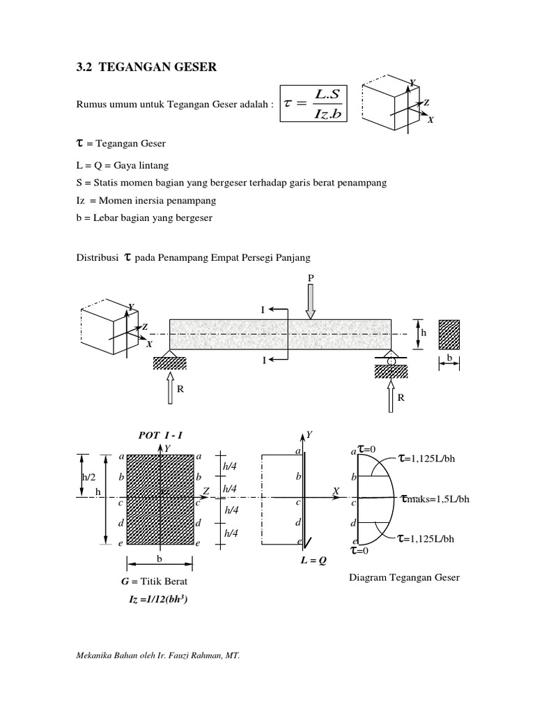 4.tegangan Geser | PDF