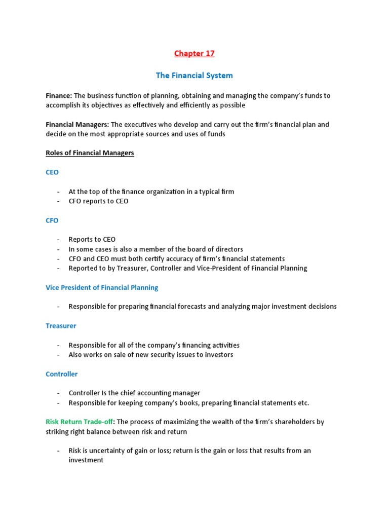 Chapter 17 - Financial Management | PDF | Stocks | Bonds (Finance)