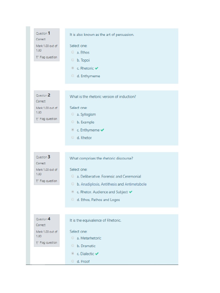 Purposive Communication Quiz 1 | PDF
