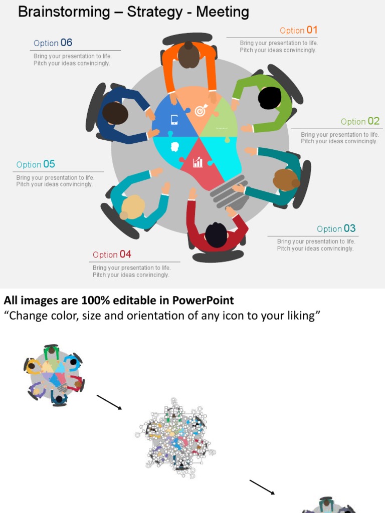 Brainstorming PowerPoint Diagram | PDF