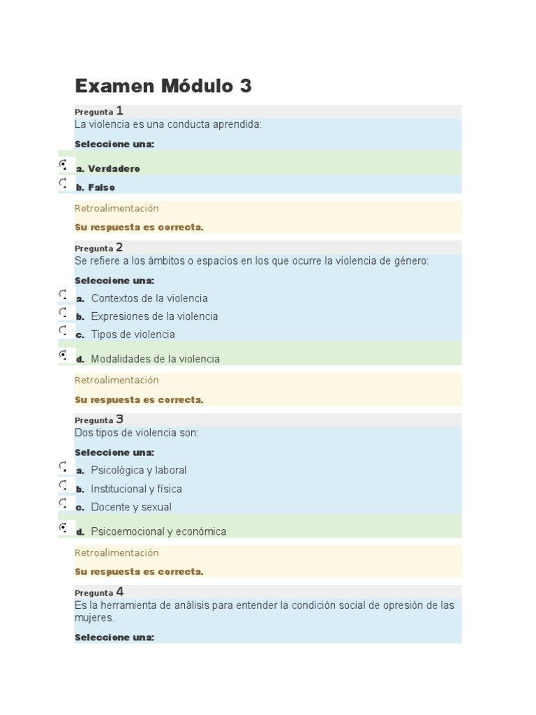 Examen Módulo 3 | PDF