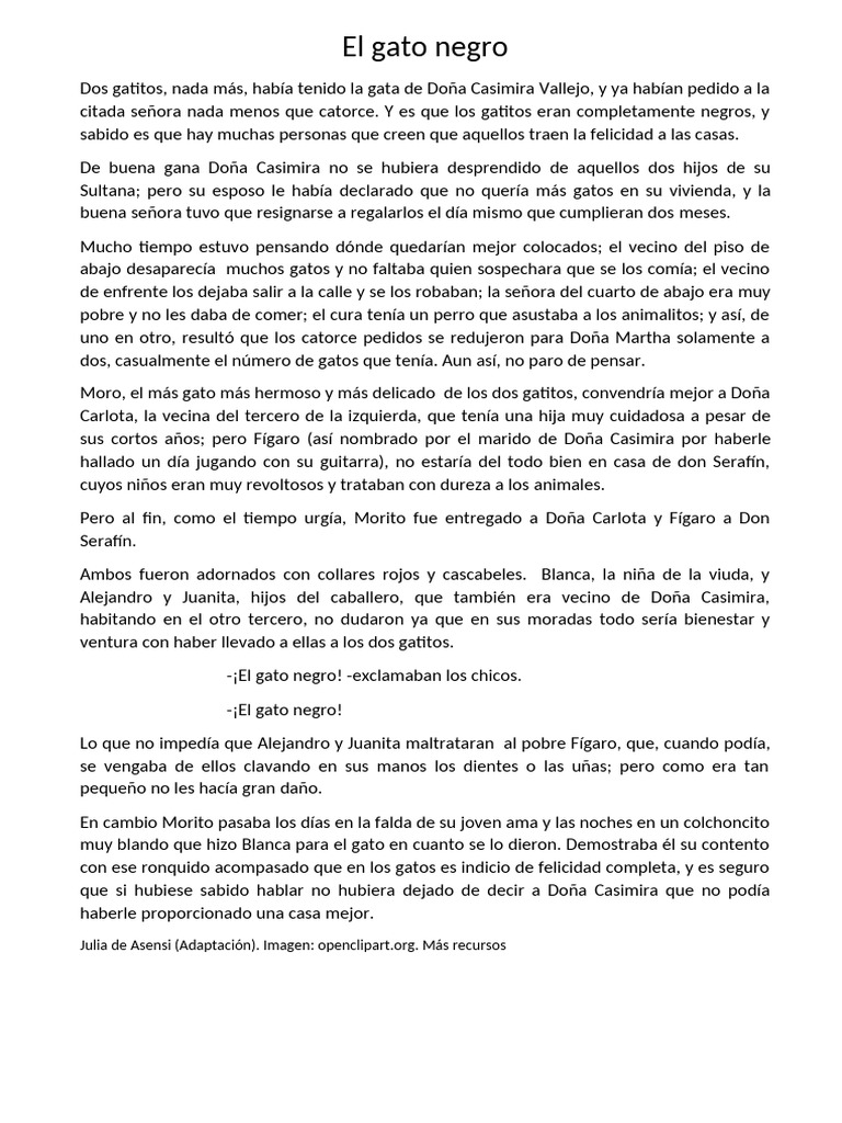 Comprension Lectora Gato | PDF | Gatos