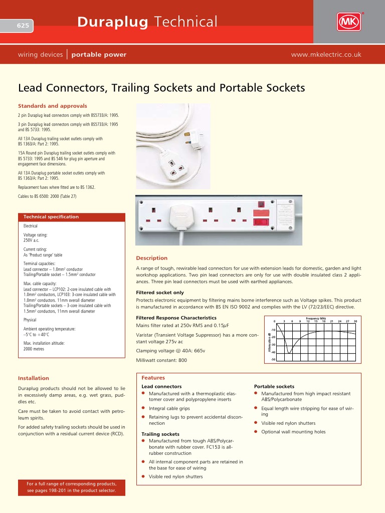 t23 Duraplug Tech 625-626 | PDF | Ac Power Plugs And Sockets ...