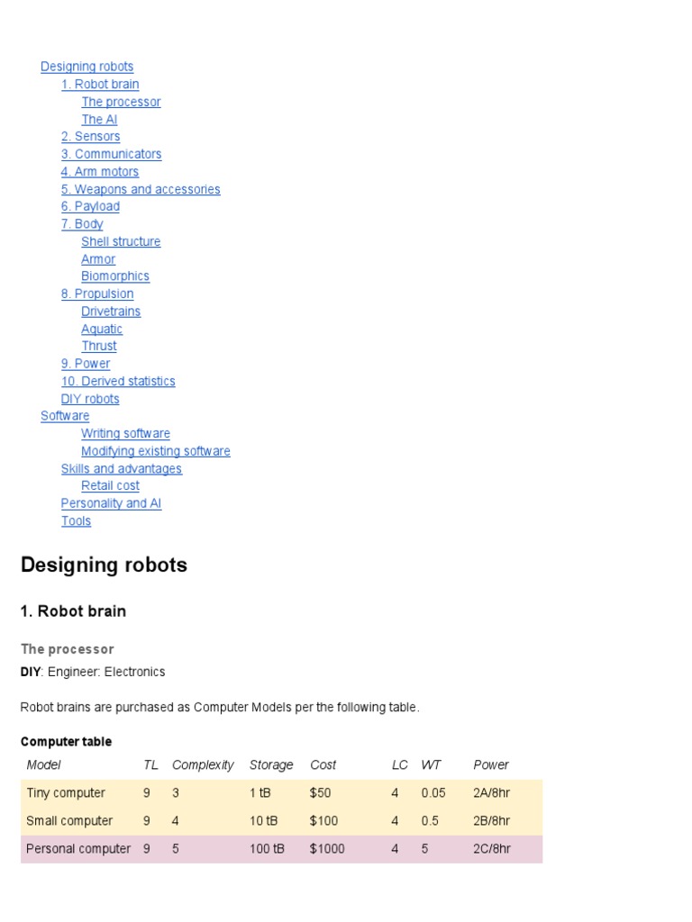 GURPS 4e - Robots (Unofficial) | PDF | Jet Engine | Rocket